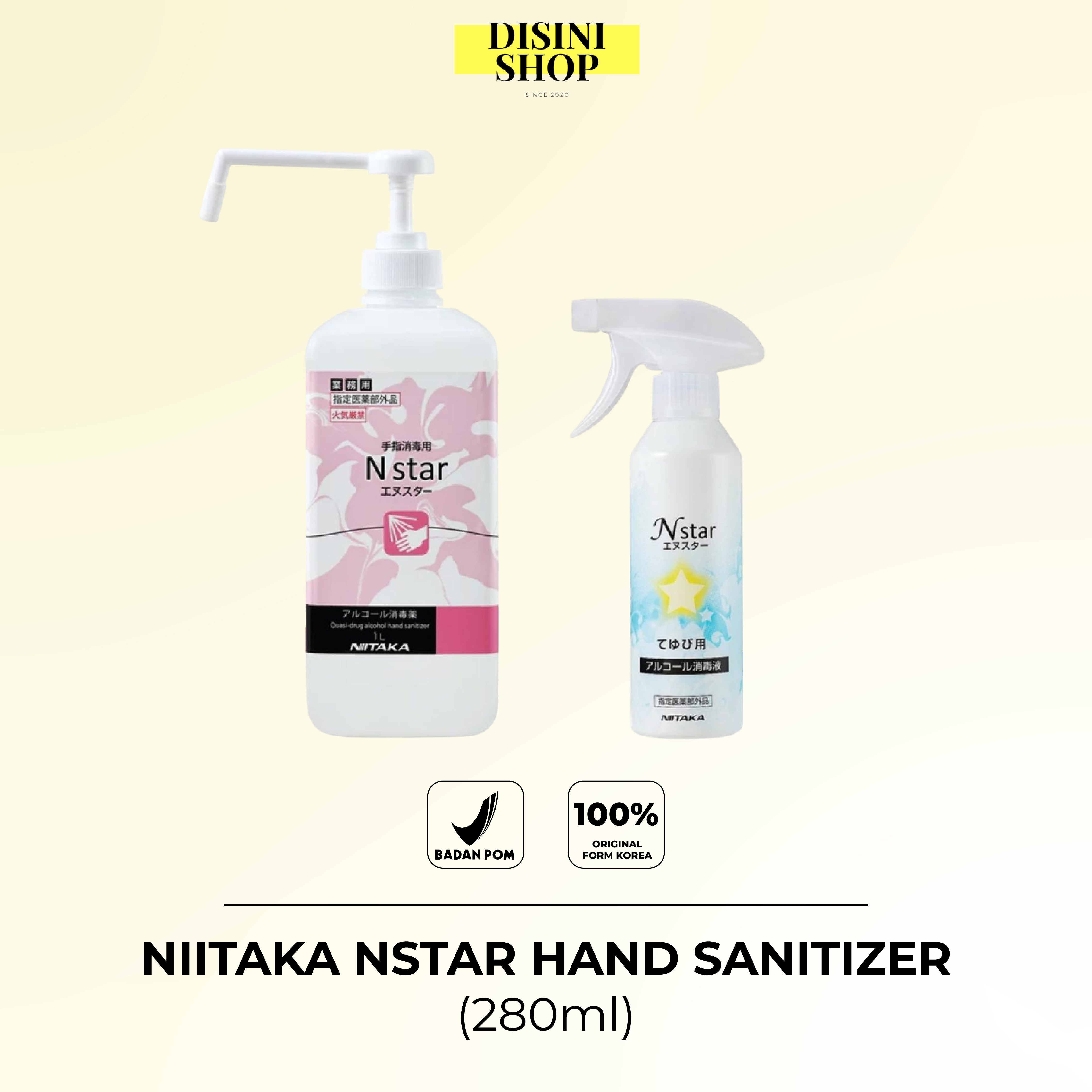 NIITAKA STAR Hand Sanitizer - 280 ml – Disini Shop
